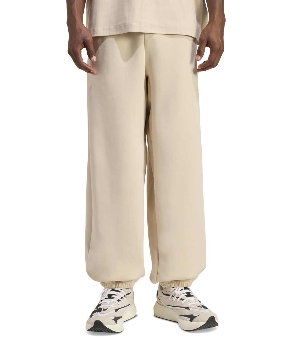 Click here for adidas Mens Soft Lux Tracksuit Pants - Beige prices