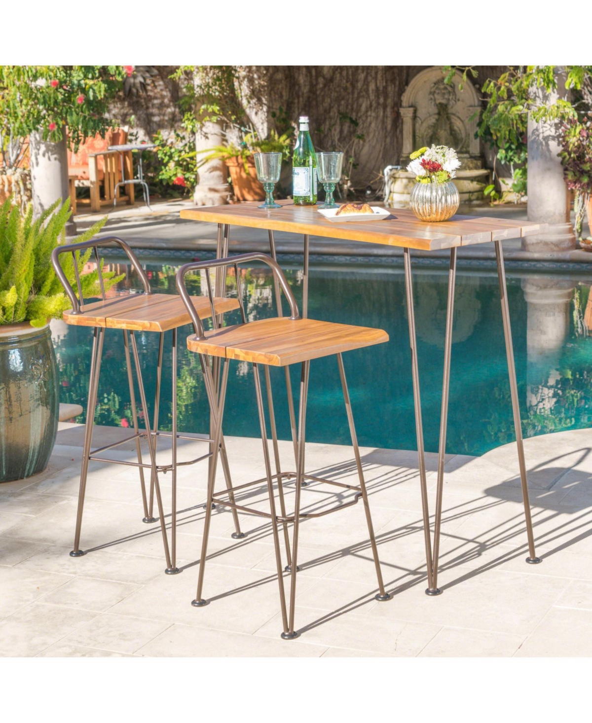 Click here for Streamdale Furniture Dione Outdoor Teak Acacia Woo... prices