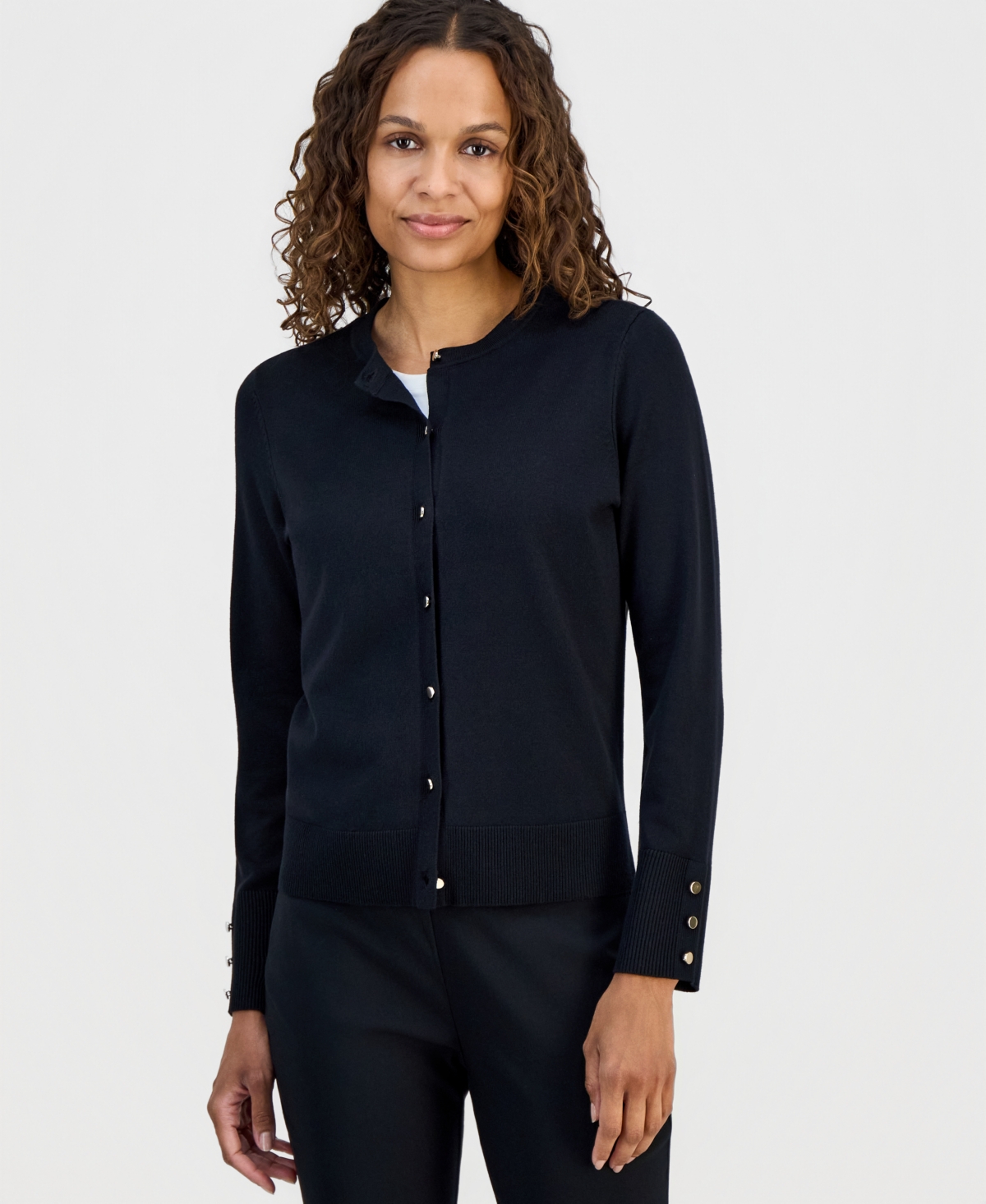 Click here for Jm Collection Petite Solid Cropped Cardigan  Creat... prices