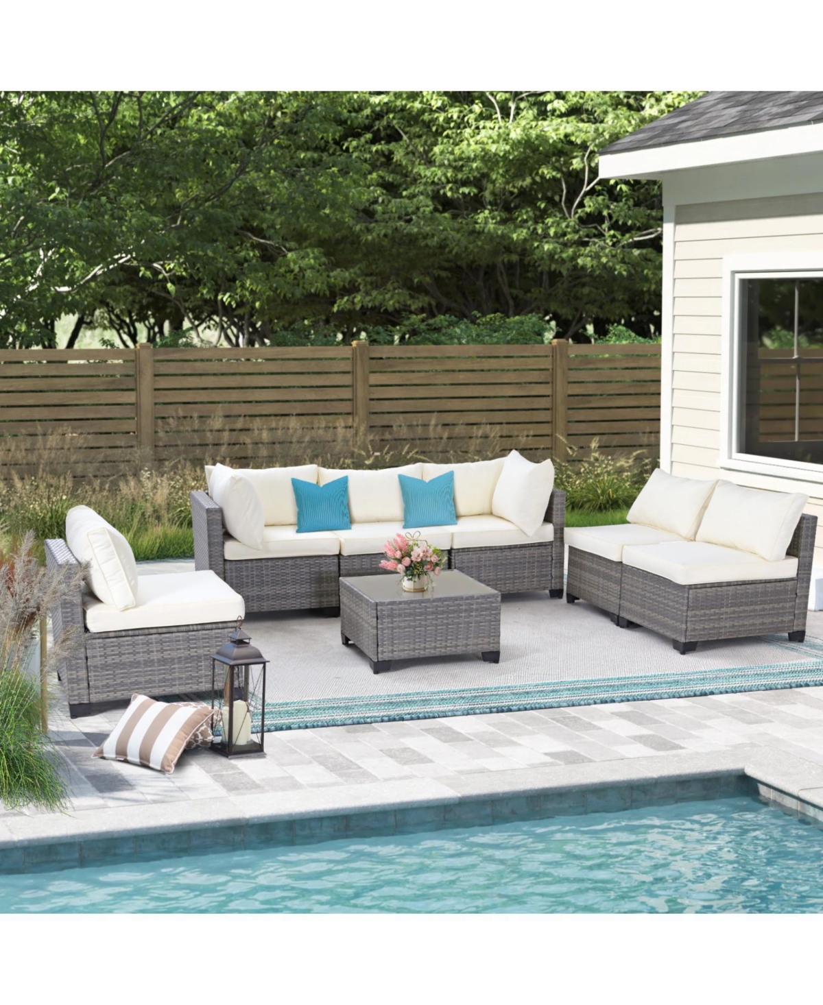 Click here for Streamdale Furniture 7-Piece All-Weather Gray Wick... prices