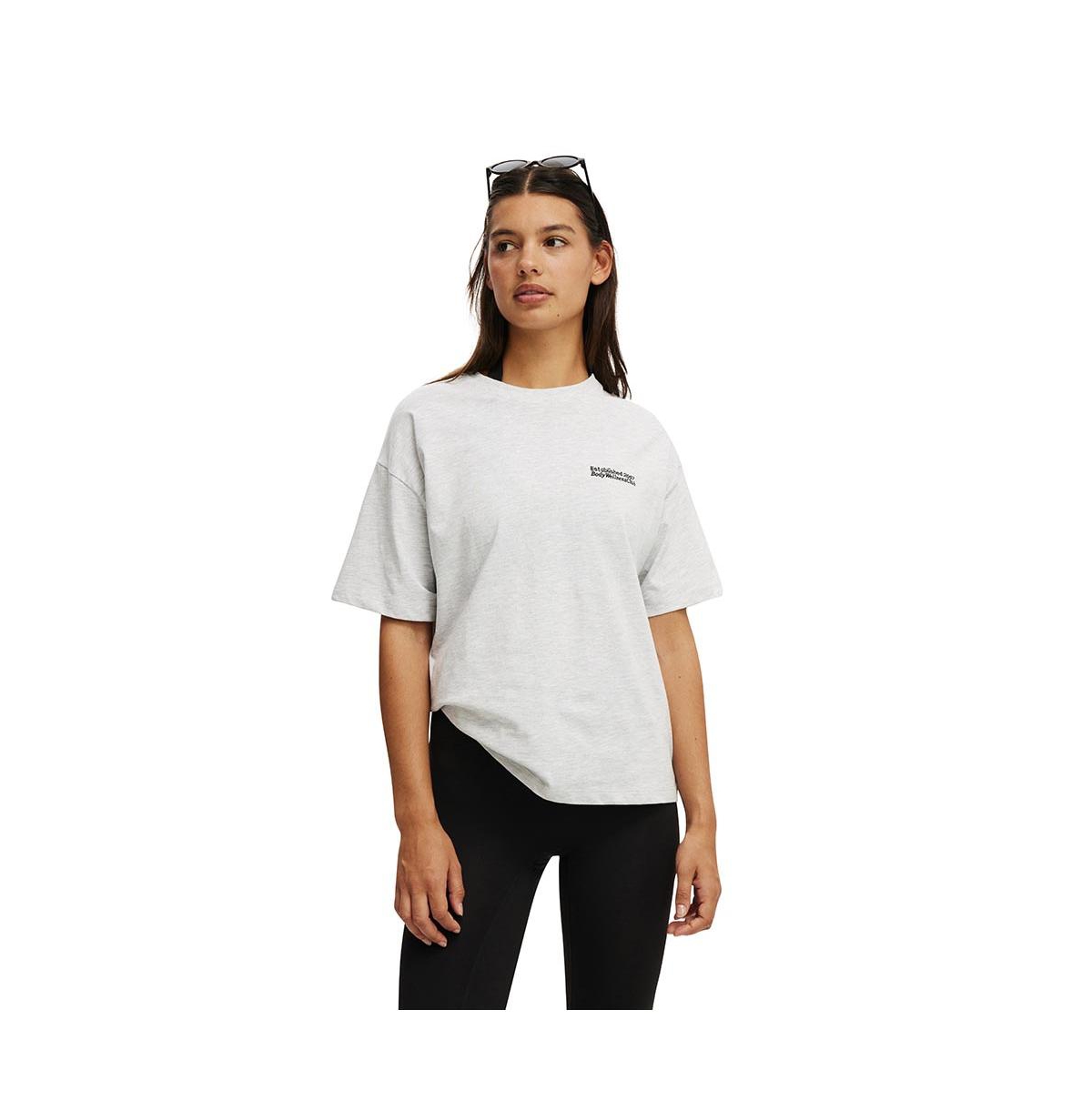 Click here for Cotton On Womens Active Graphic Tee - Light grey m... prices