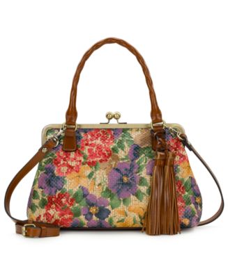 Patricia Nash Marie Medium Painted French Hydrangeas Kisslock Frame Bag ...