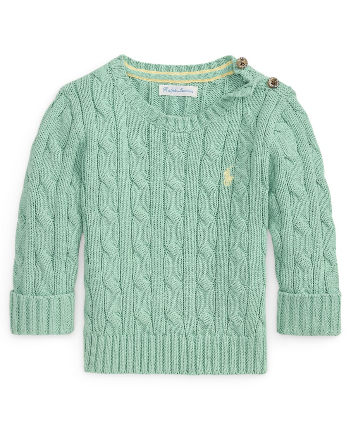 Click here for Polo Ralph Lauren Baby Boys Cable-Knit Crewneck Sw... prices