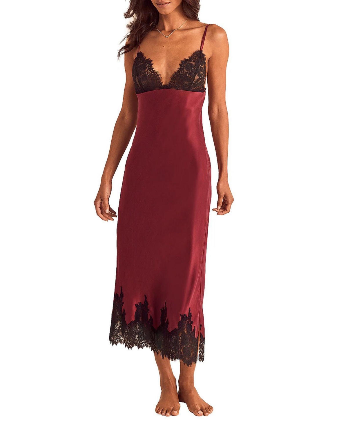 Click here for Adore Me Womens Atelier Collection Silk Gown - Dar... prices