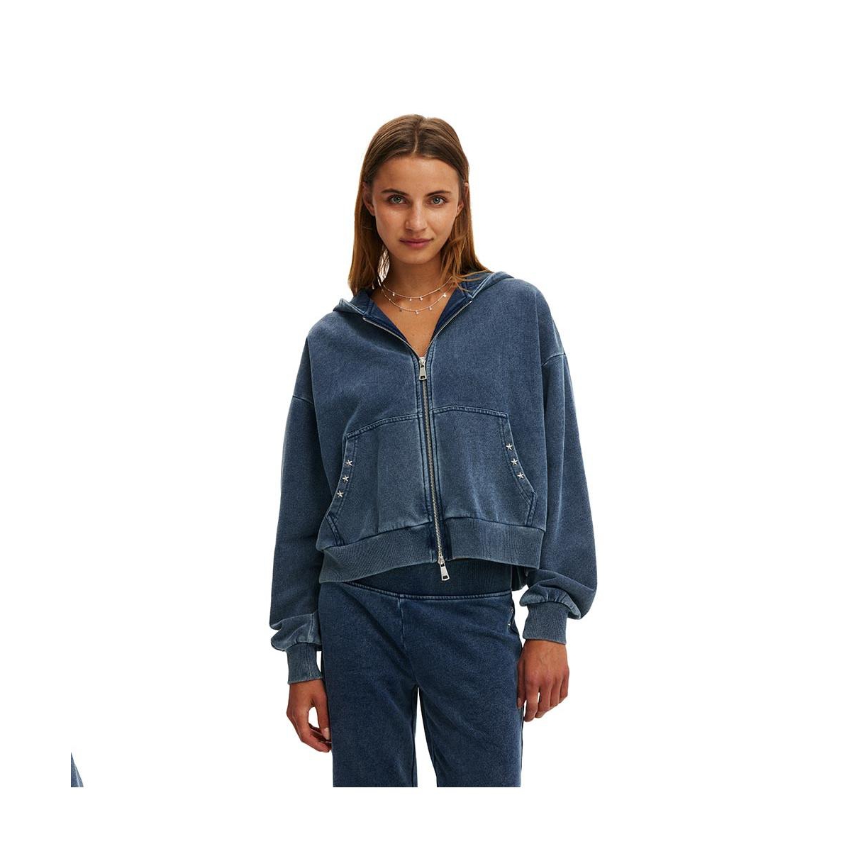 Click here for Cotton On Womens Oversized Zip Through Hoodie - In... prices