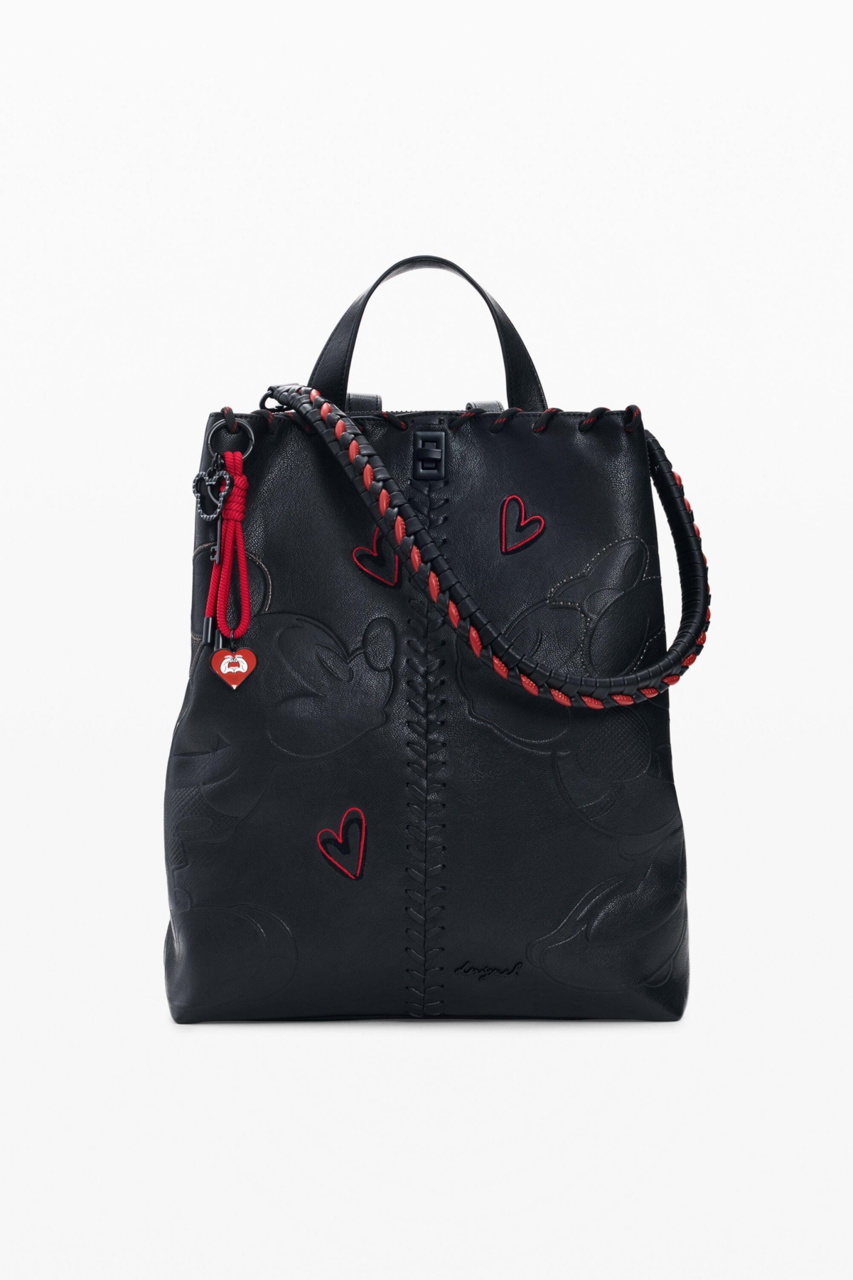 Click here for Desigual Womens Medium Mickey Mouse backpack - Bla... prices