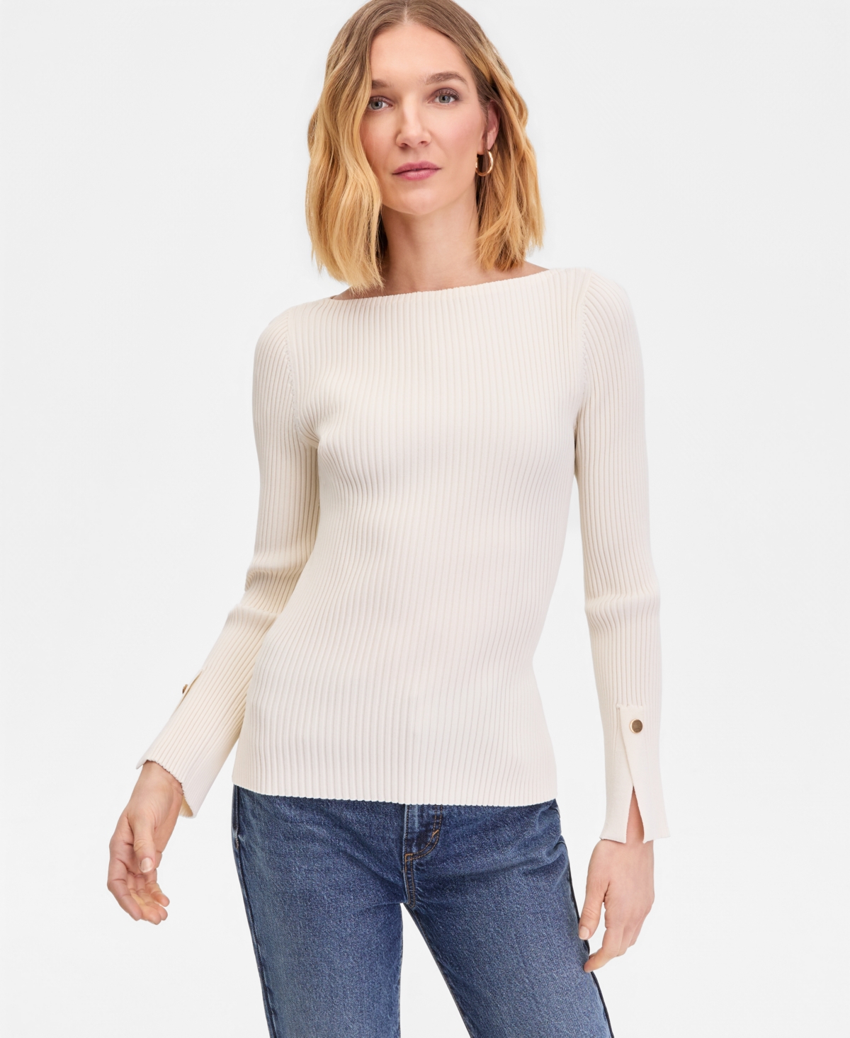 Click here for I.n.c. International Concepts Womens Rib-Knit Spli... prices