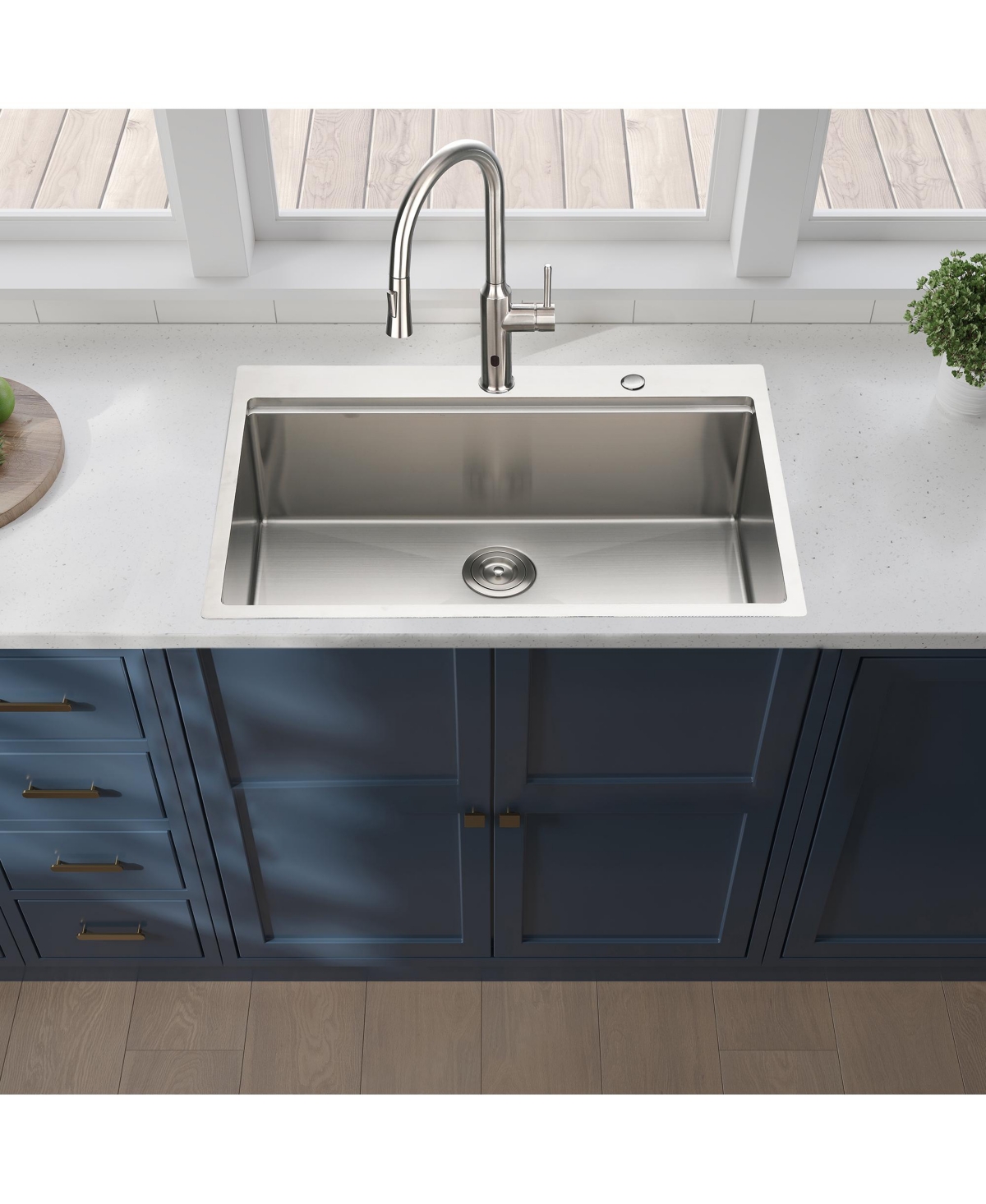 Click here for flynama 33x22x10inch Drop In Kitchen Sink Stainles... prices