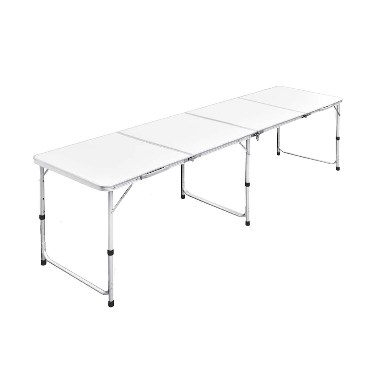 Click here for vidaXL Foldable Camping Table Height Adjustable Al... prices