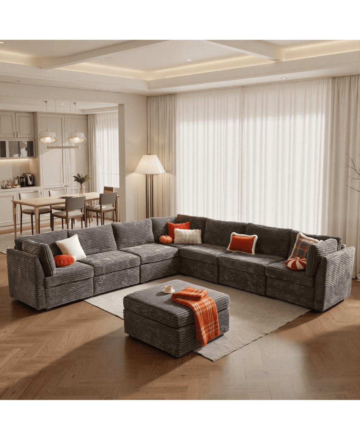 Click here for Xizzi Modular Sectional Sofa Couch  8-Piece L-Shap... prices