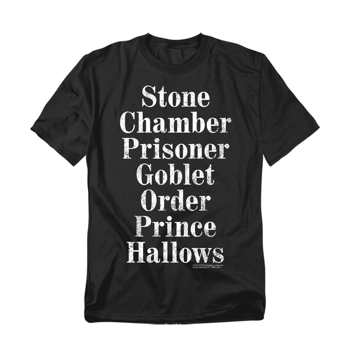 Click here for Harry Potter Mens Titles T Shirt - Black prices