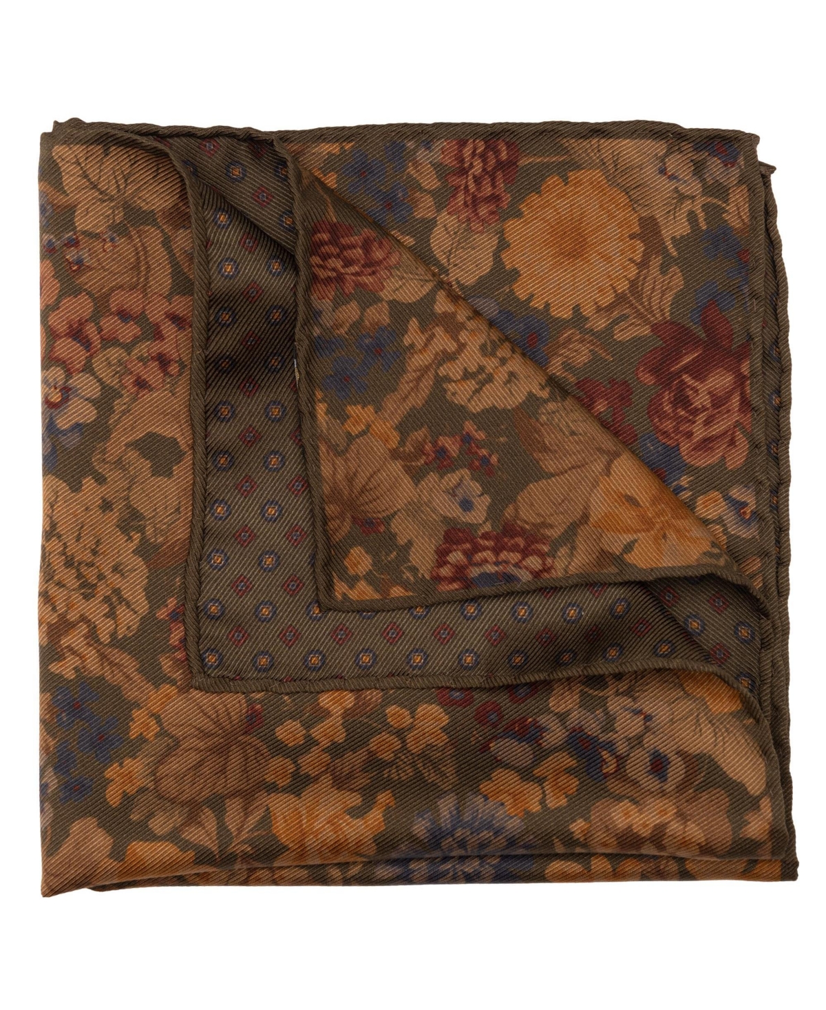 Click here for Elizabetta Mens Vico - Double Sided Silk Pocket Sq... prices