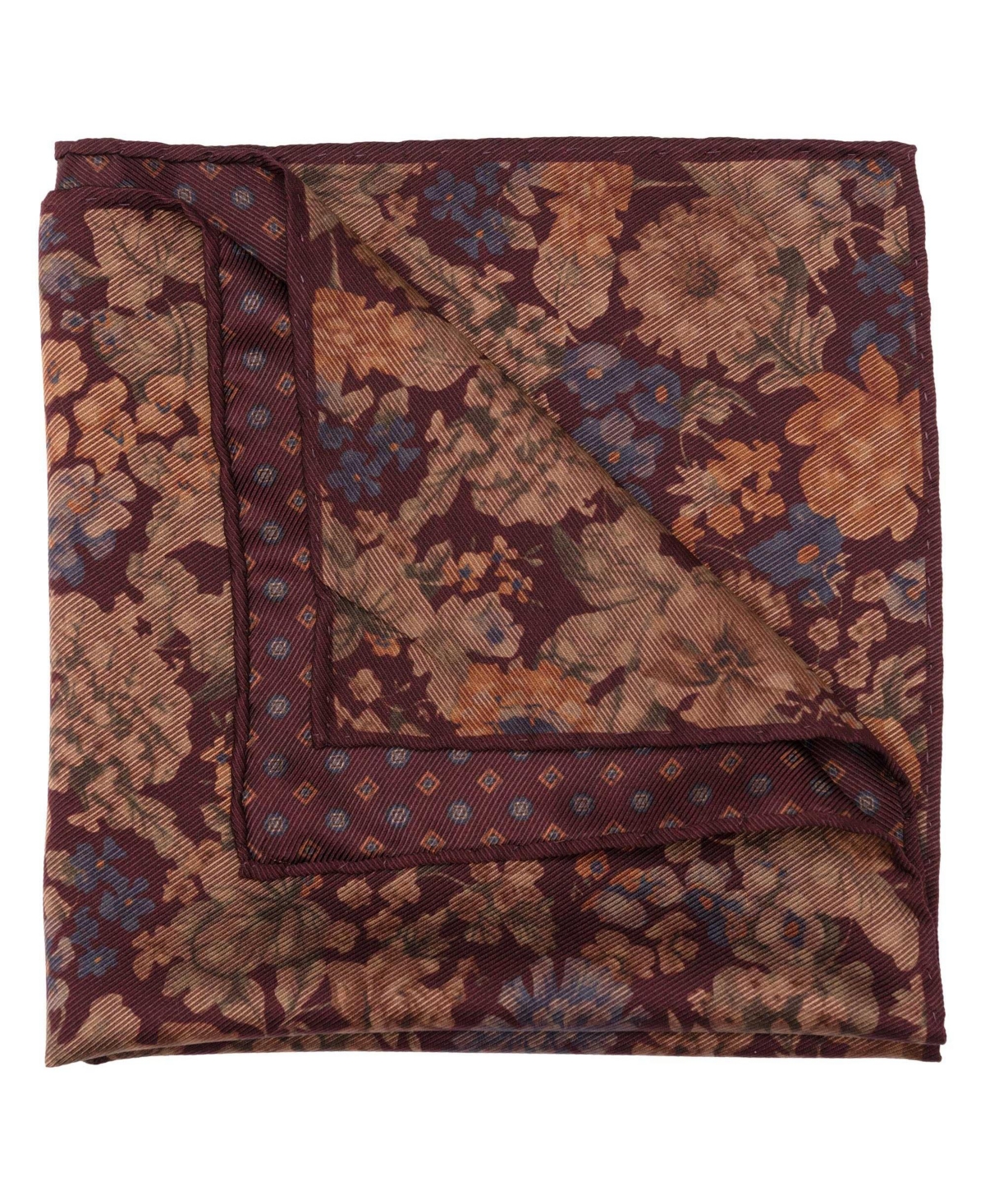 Click here for Elizabetta Mens Vico - Double Sided Silk Pocket Sq... prices