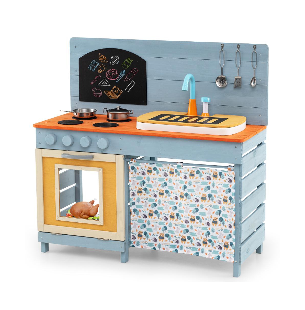 Click here for Slickblue Wooden Toy Kitchen Playset with Removabl... prices