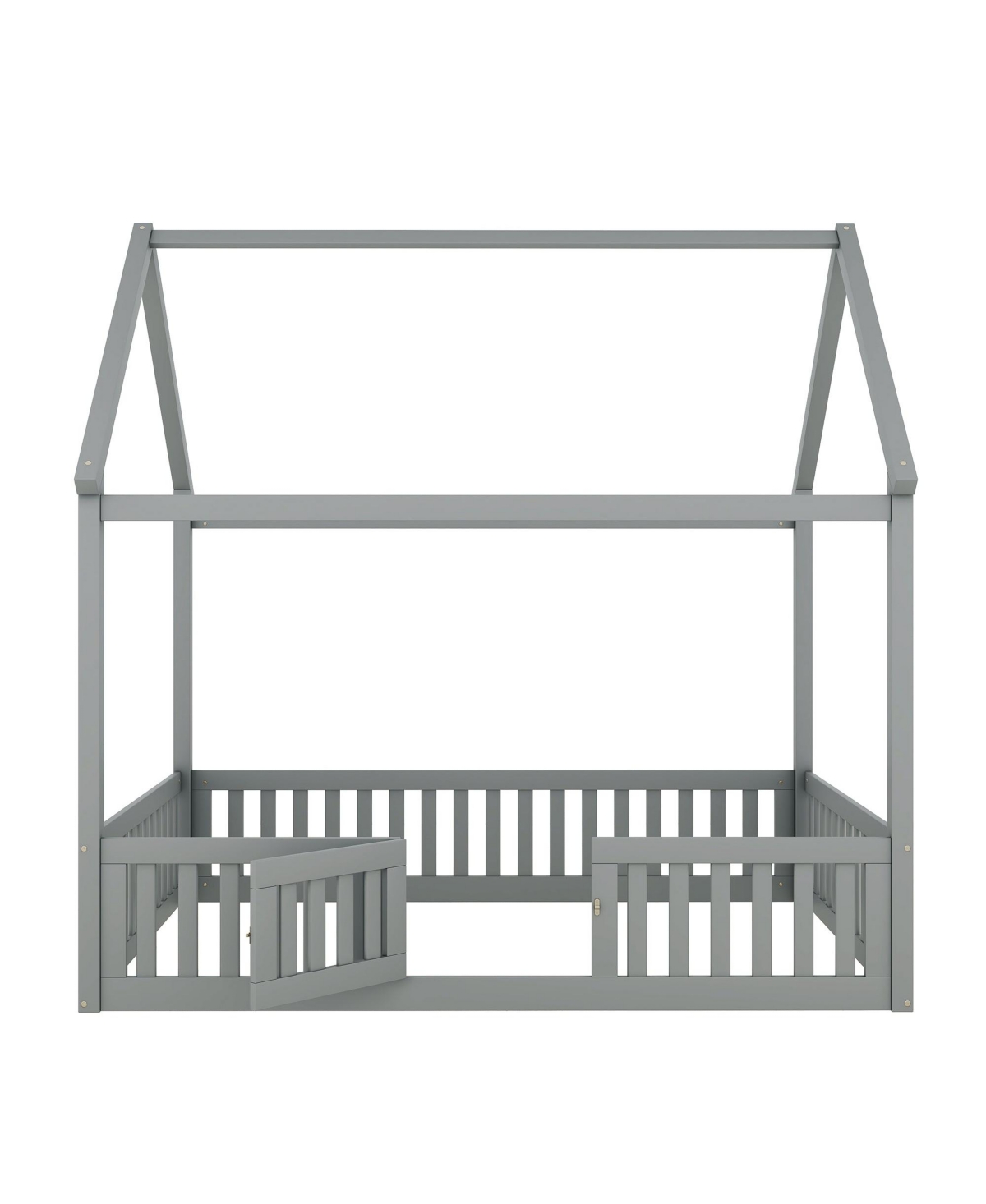 Click here for Boyel Living Full Size Wood House Bed with Fence a... prices