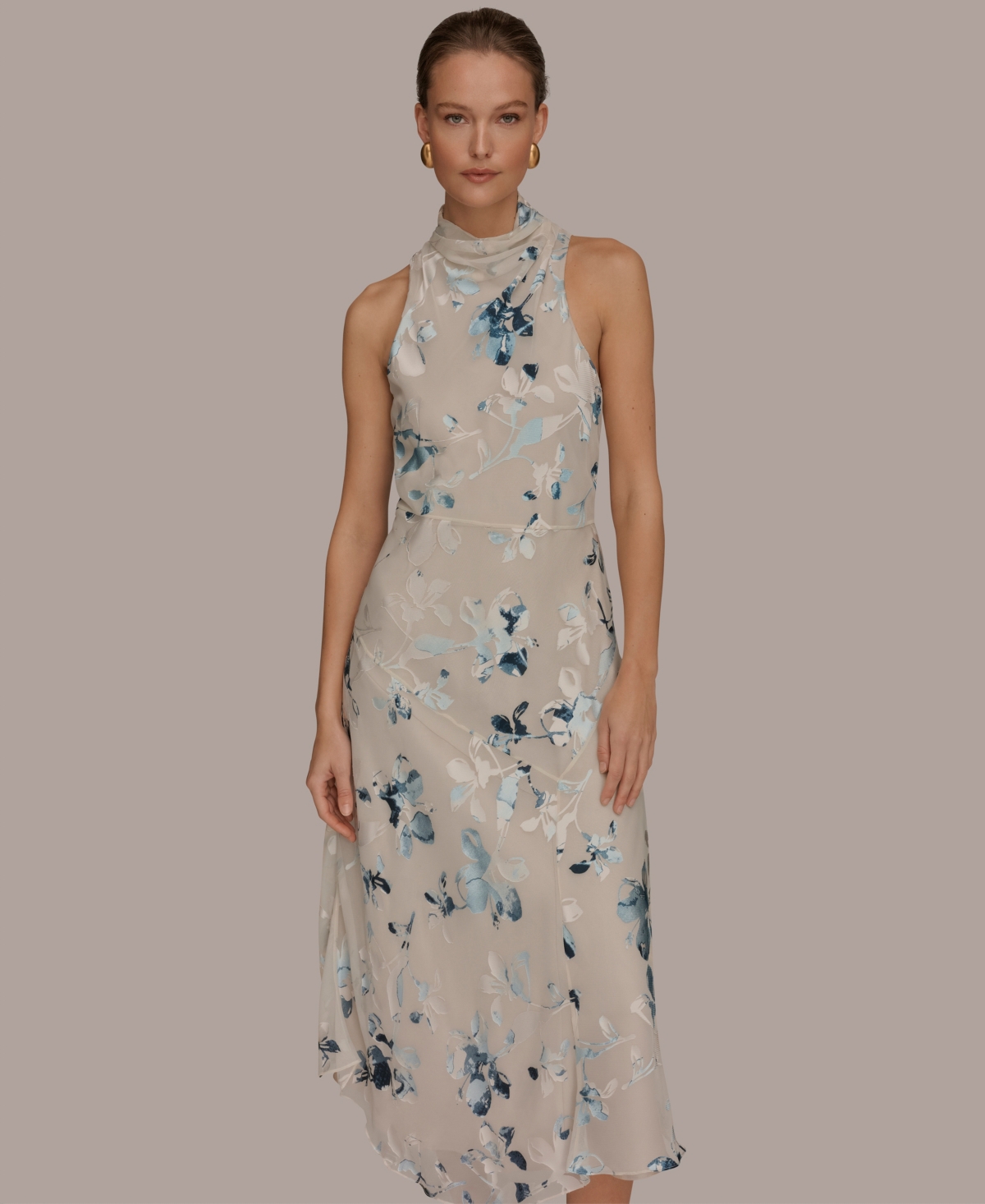 Click here for Donna Karan New York Womens Floral Sleeveless Dres... prices