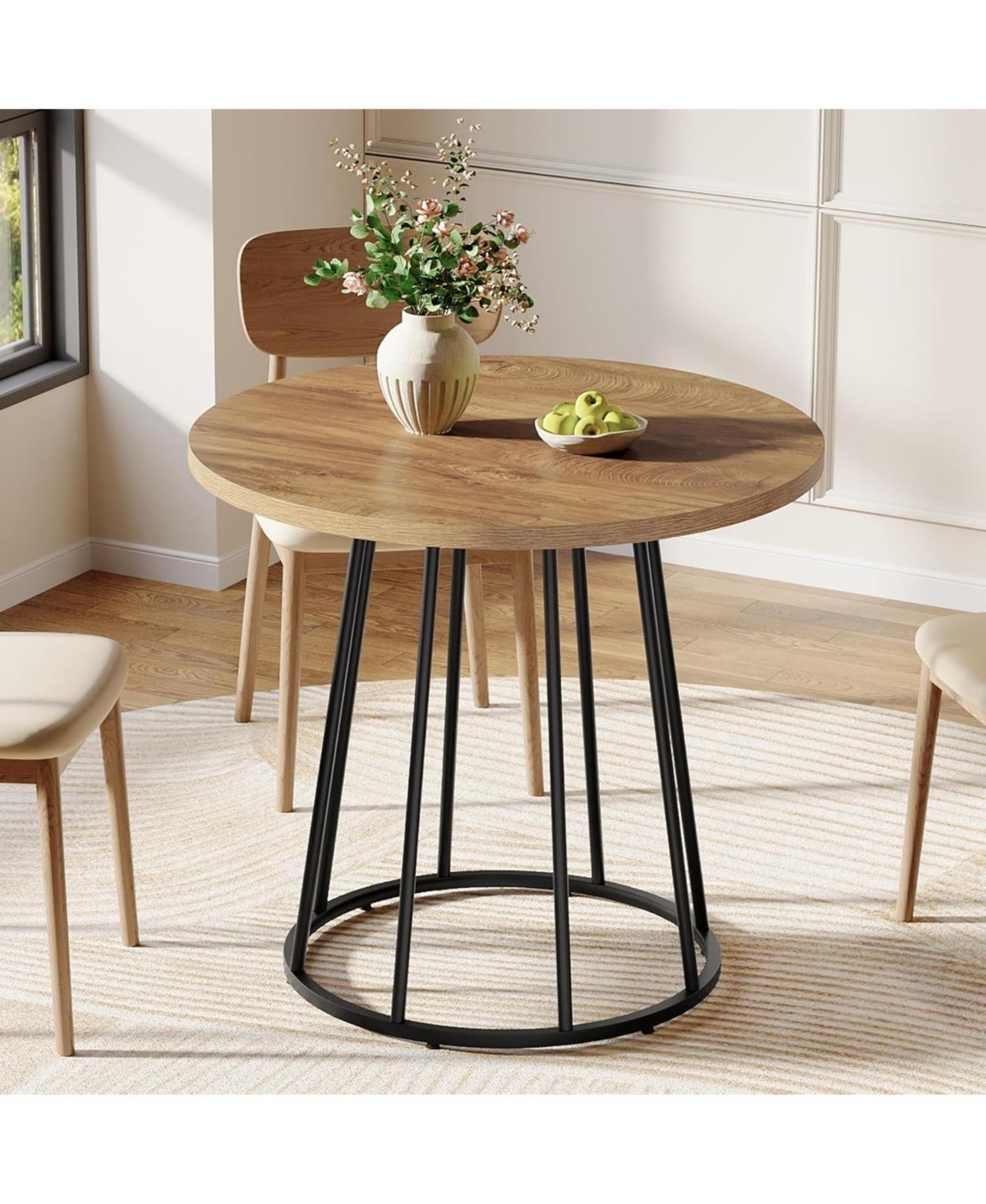 Click here for Tribesigns Industrial Round Dining Table  31.5-Inc... prices