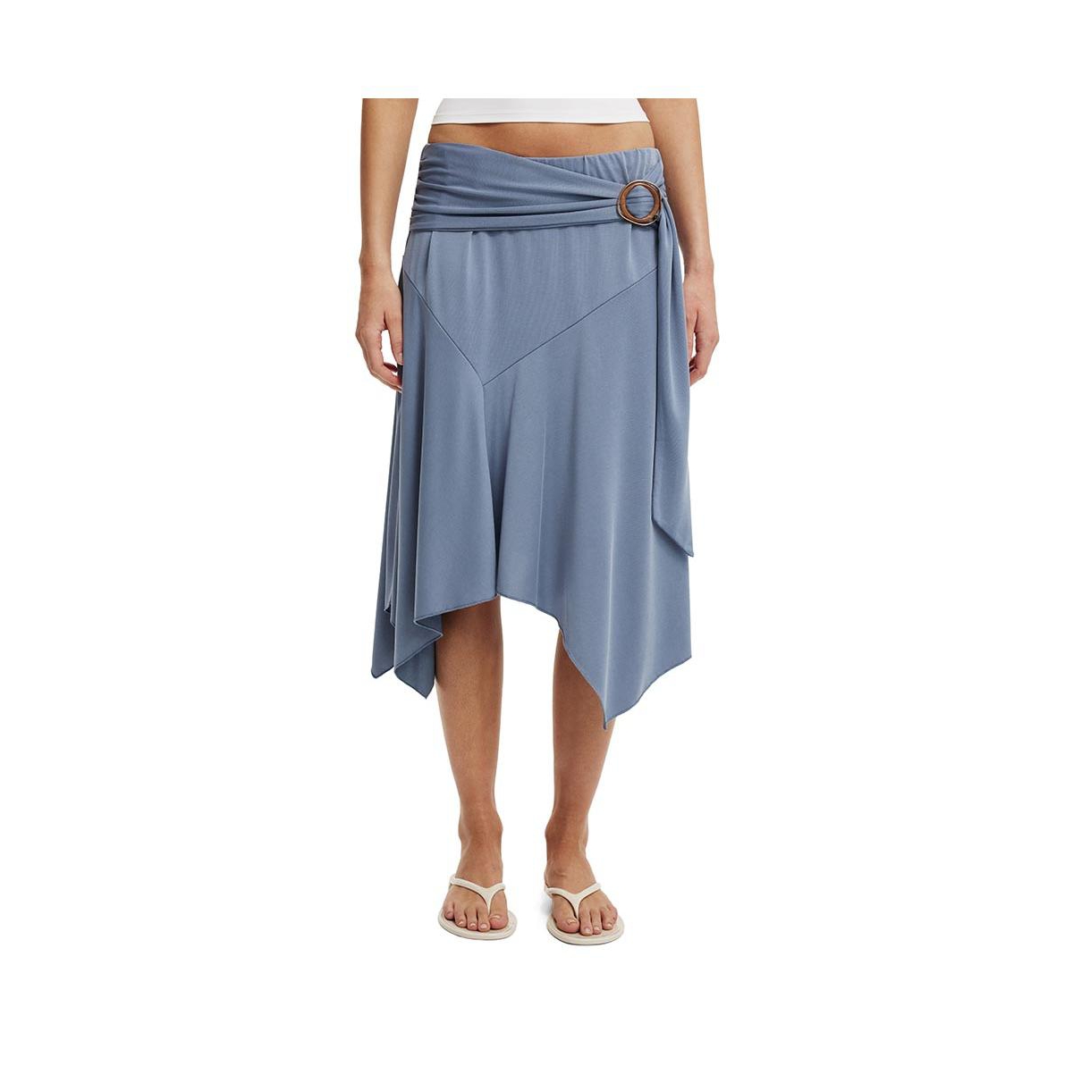 Click here for Cotton On Womens Sandy Midi Skirt - Weathered blue... prices