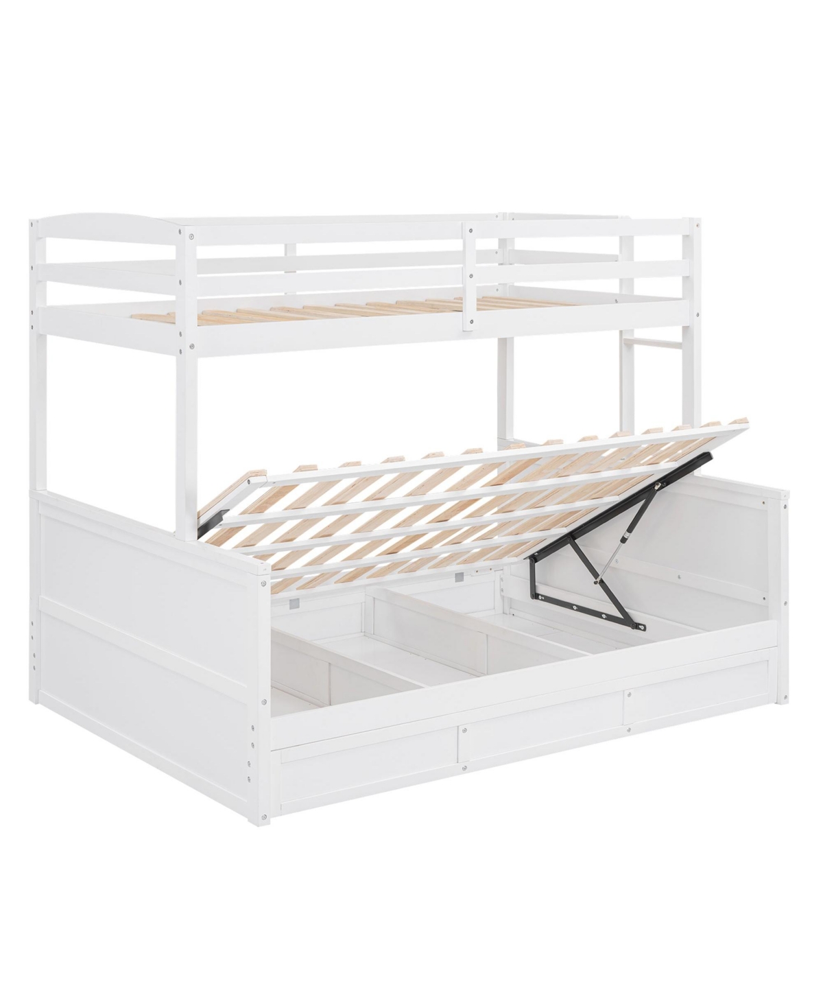 Click here for Boyel Living Wood Twin over Full Bunk Bed with Hyd... prices