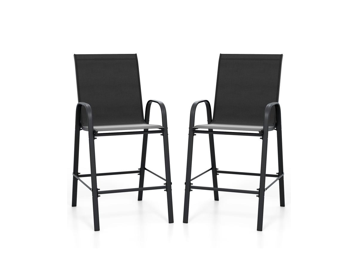 Click here for Slickblue Set of 2 Outdoor 29" Fabric Bar Sto... prices