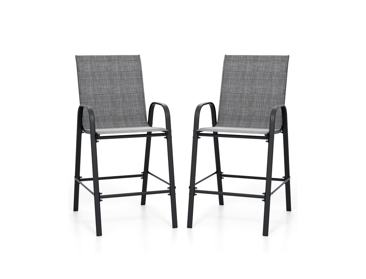 Click here for Slickblue Set of 2 Outdoor 29" Fabric Bar Sto... prices