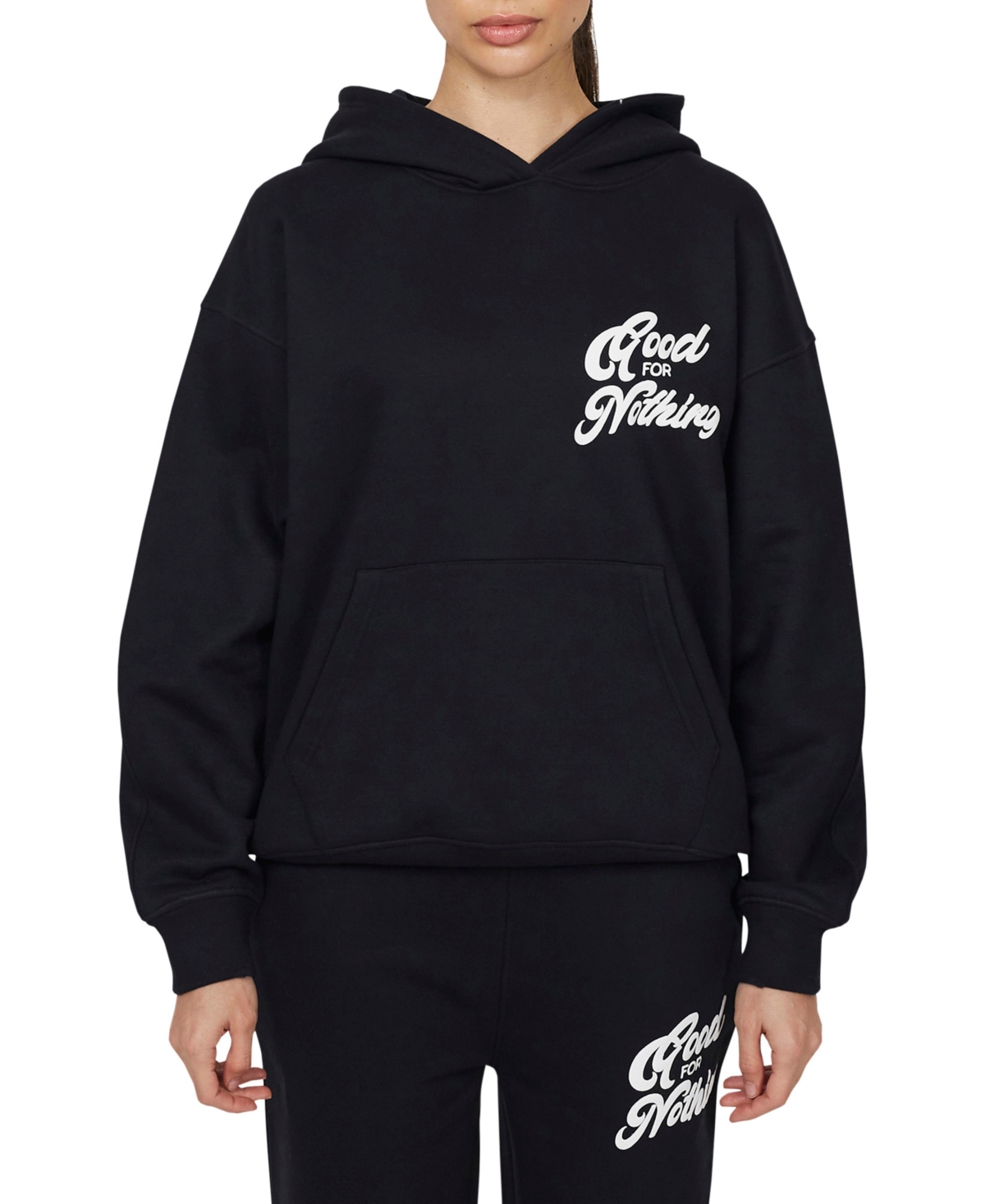 Click here for Good For Nothing Womens Funk Relaxed Hoodie - Blac... prices