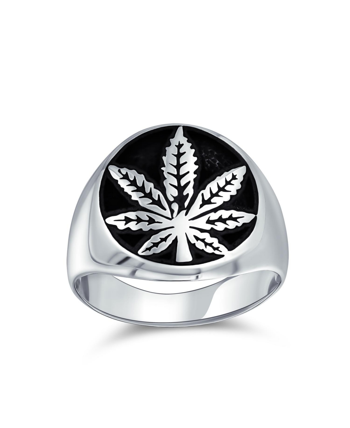 Click here for Bling Jewelry Mens Statement Black Marijuana Leaf... prices