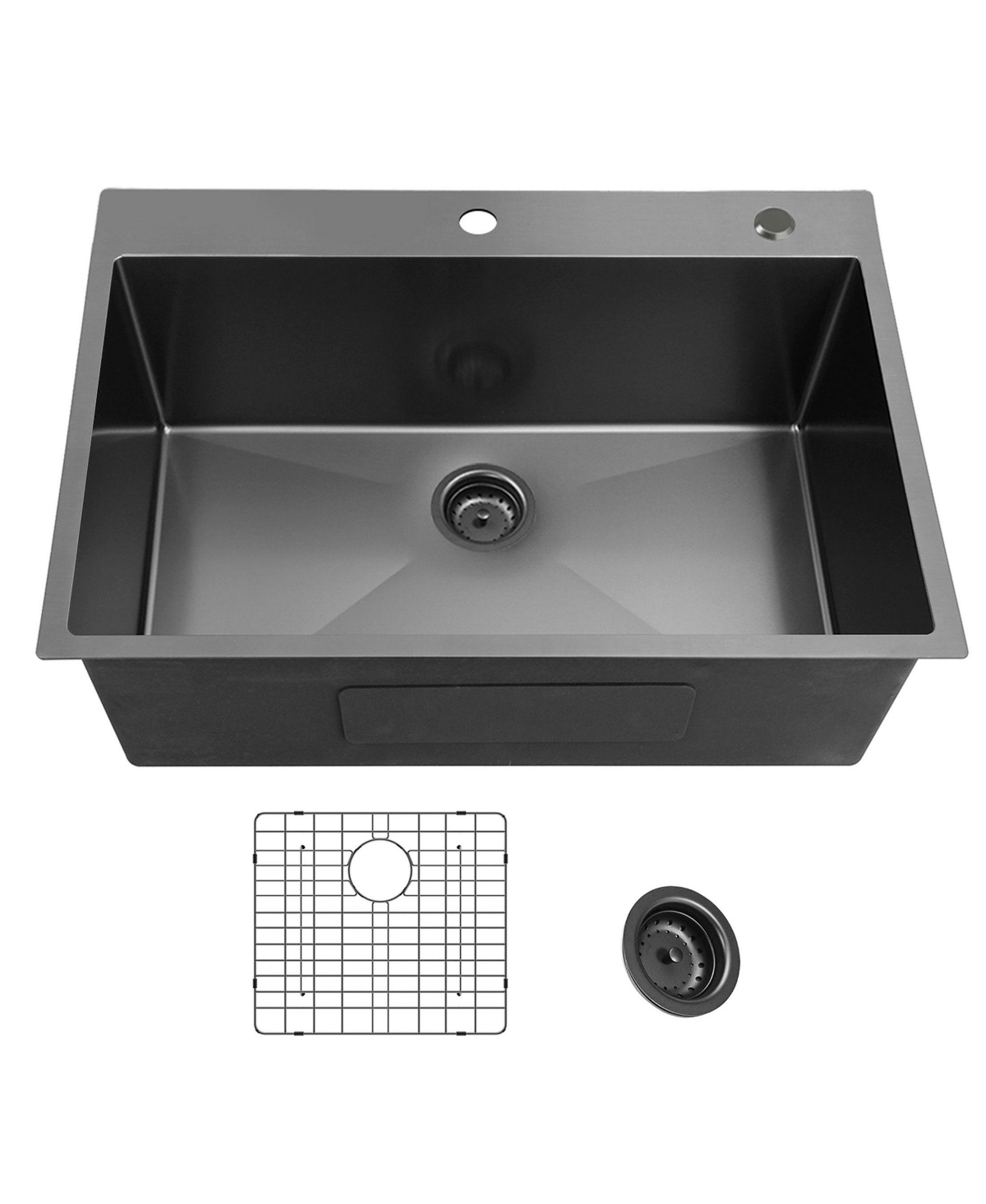 Click here for flynama 25x22inch Gunmetal Black Kitchen Sink Topm... prices