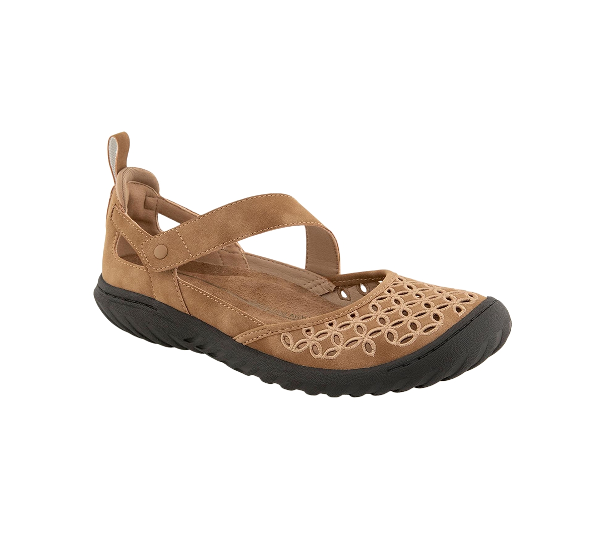 Click here for Jbu Womens Bianca Mary Jane Round Toe Flats - Tan prices