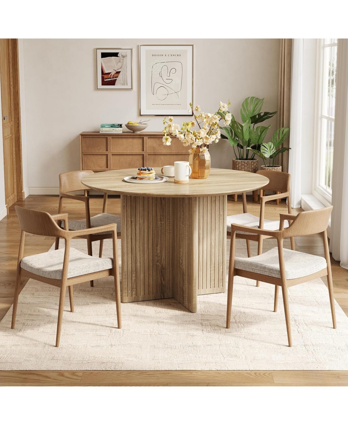 Click here for Tribesigns Round Dining Table for 4-6 People  Mode... prices