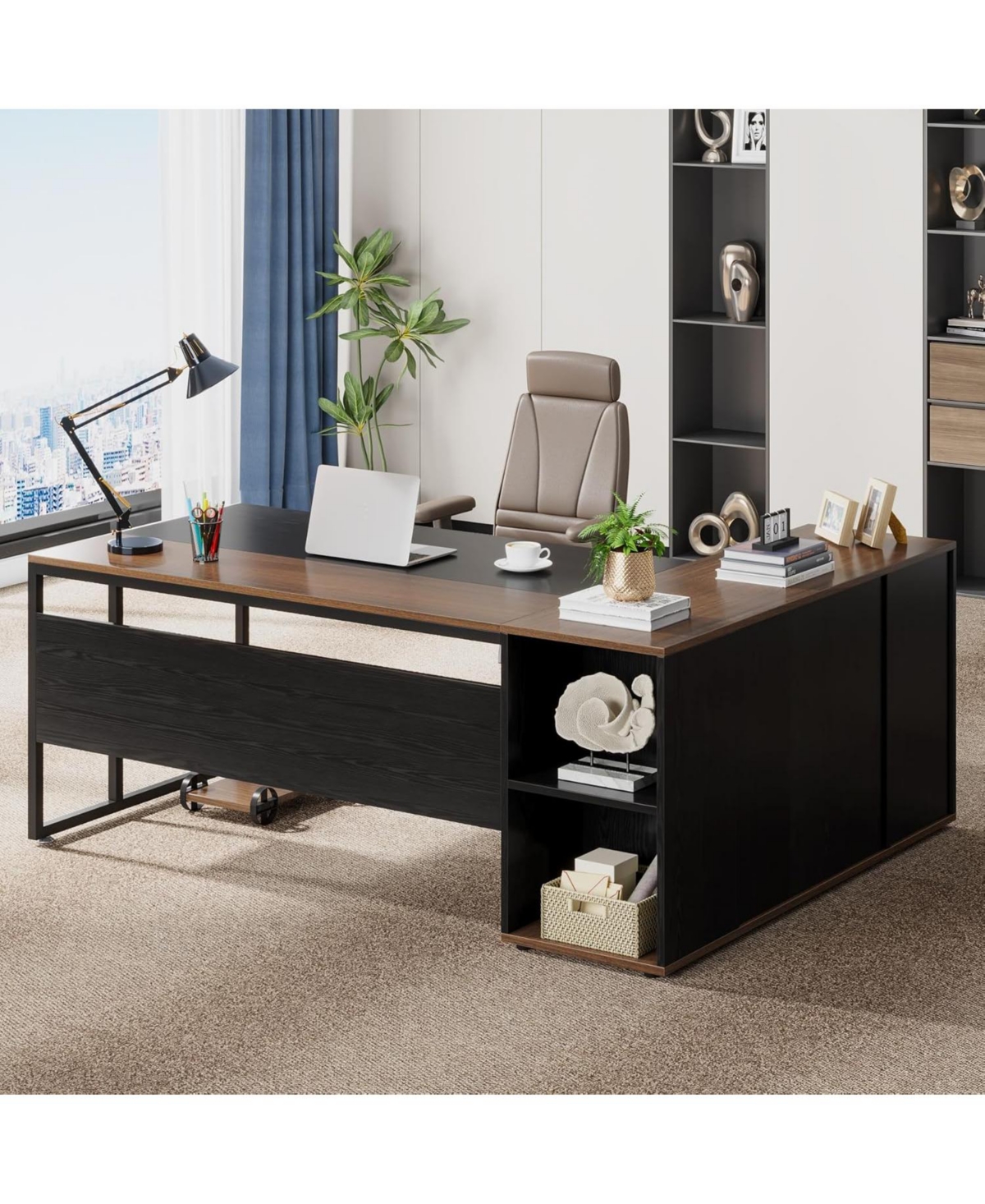Click here for Tribesigns 71 inch Executive Desk  L Shaped Desk w... prices