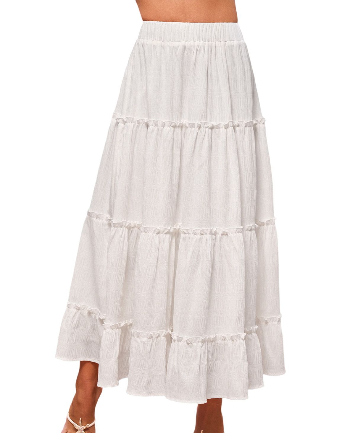 Click here for Cupshe Womens Everyday Pull-On Skirt - White prices