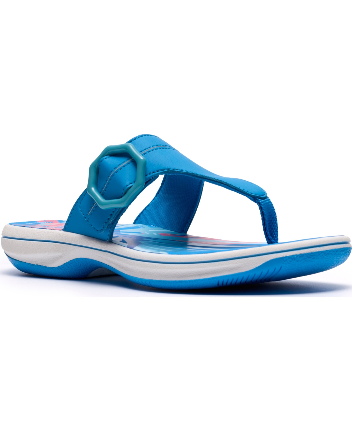 Click here for Clarks Womens Breeze Cove Flip Flop Flats - Bright... prices