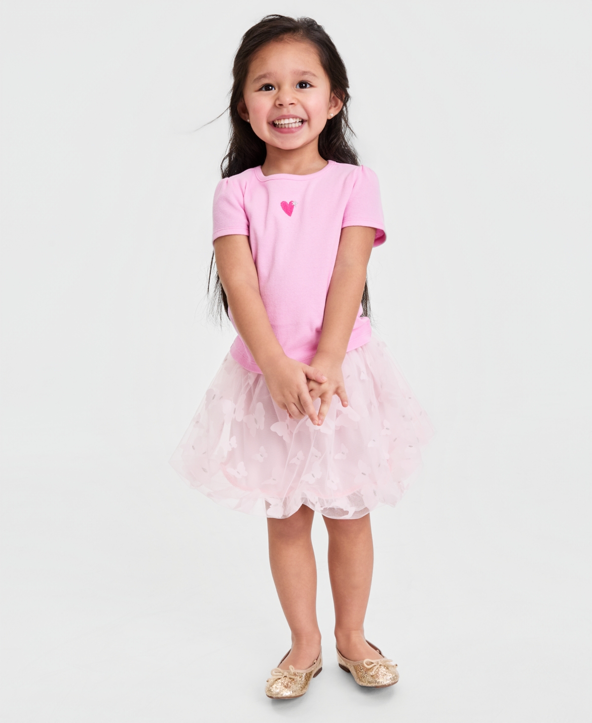 Click here for Epic Threads Girls Toddler 2T-5T Ribbed Embroidere... prices