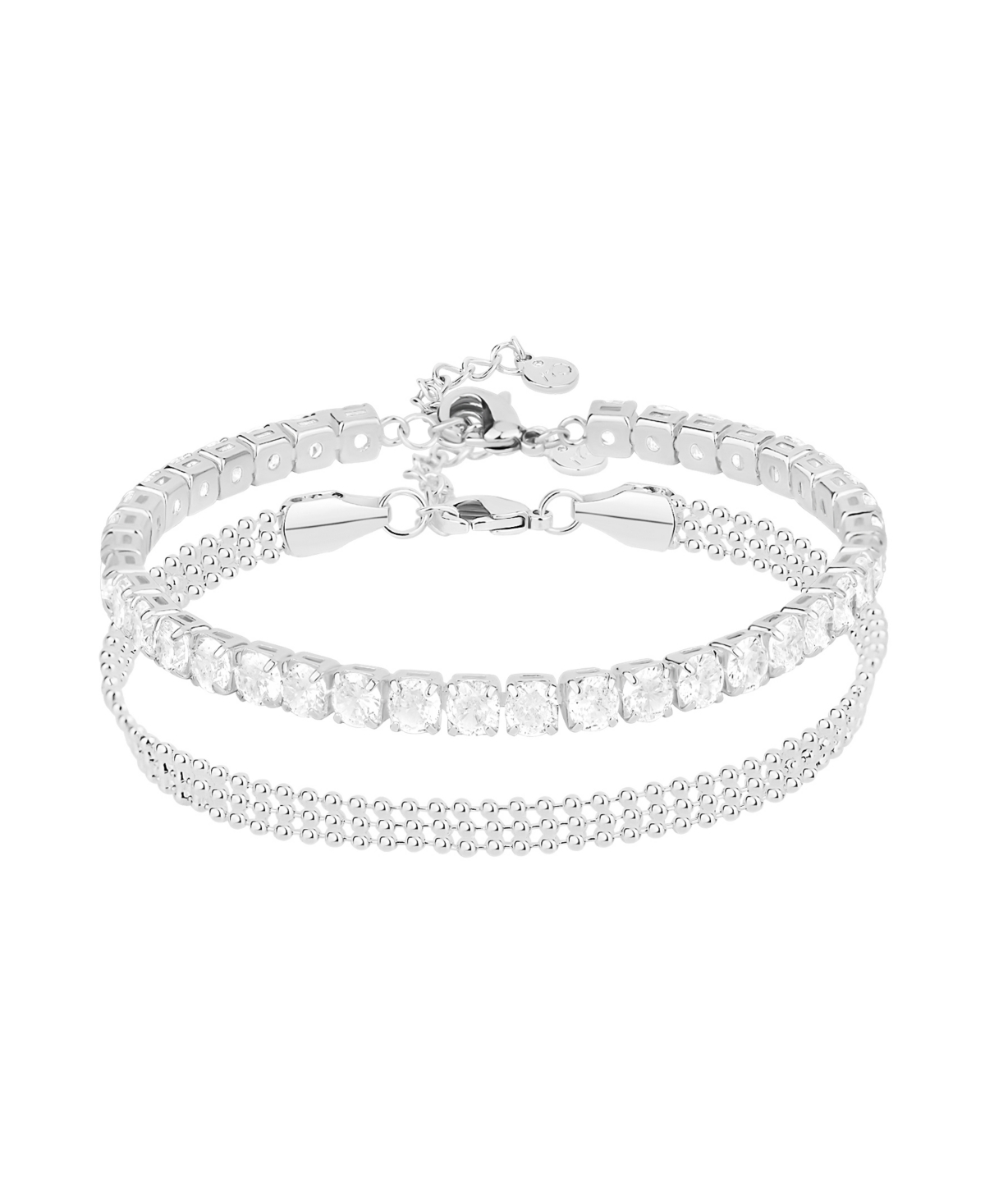 Click here for And Now This Cubic Zirconia Tennis Bracelet Duo -... prices