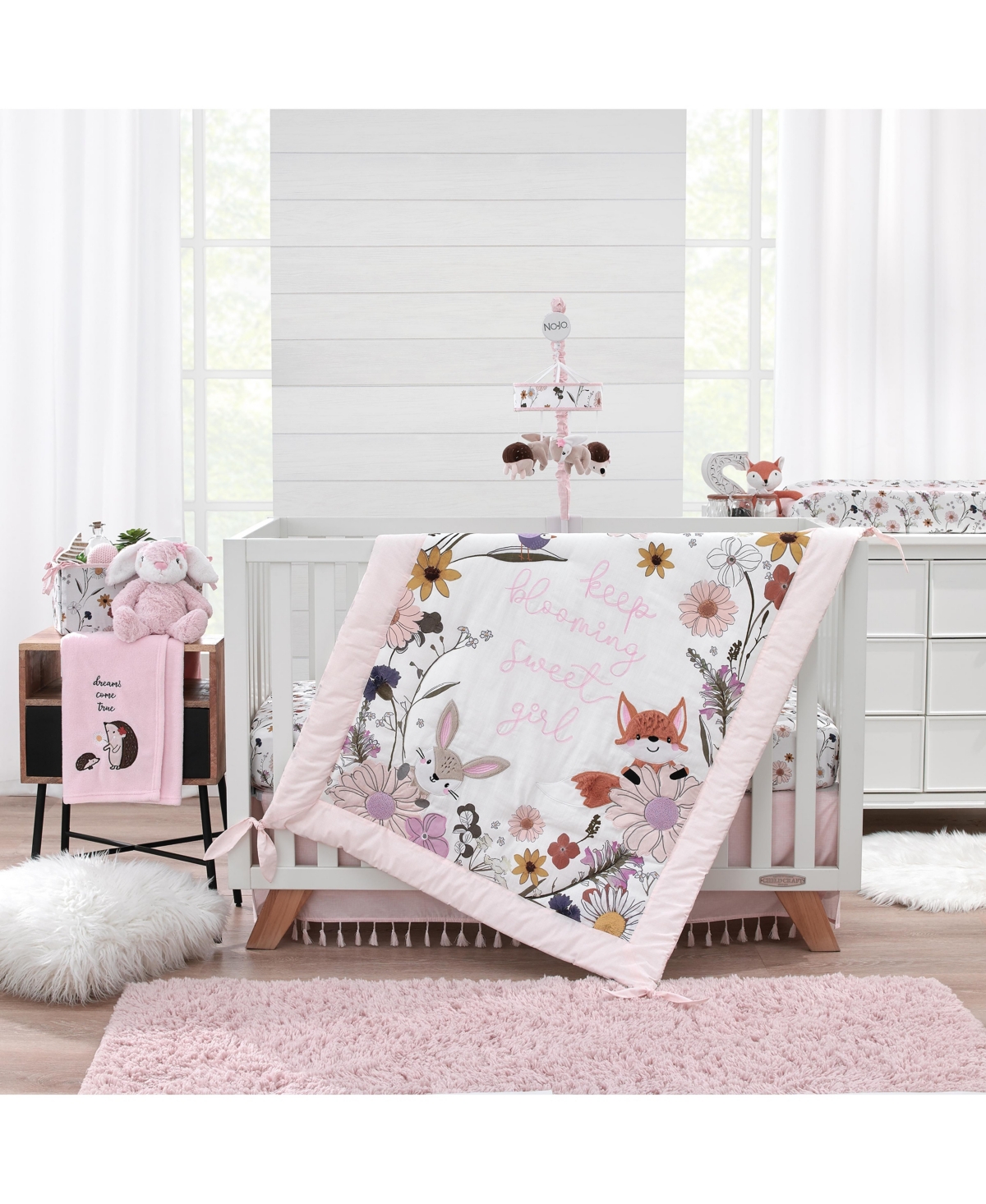 Click here for NoJo Keep Blooming Pink  White  Purple and Gold  F... prices