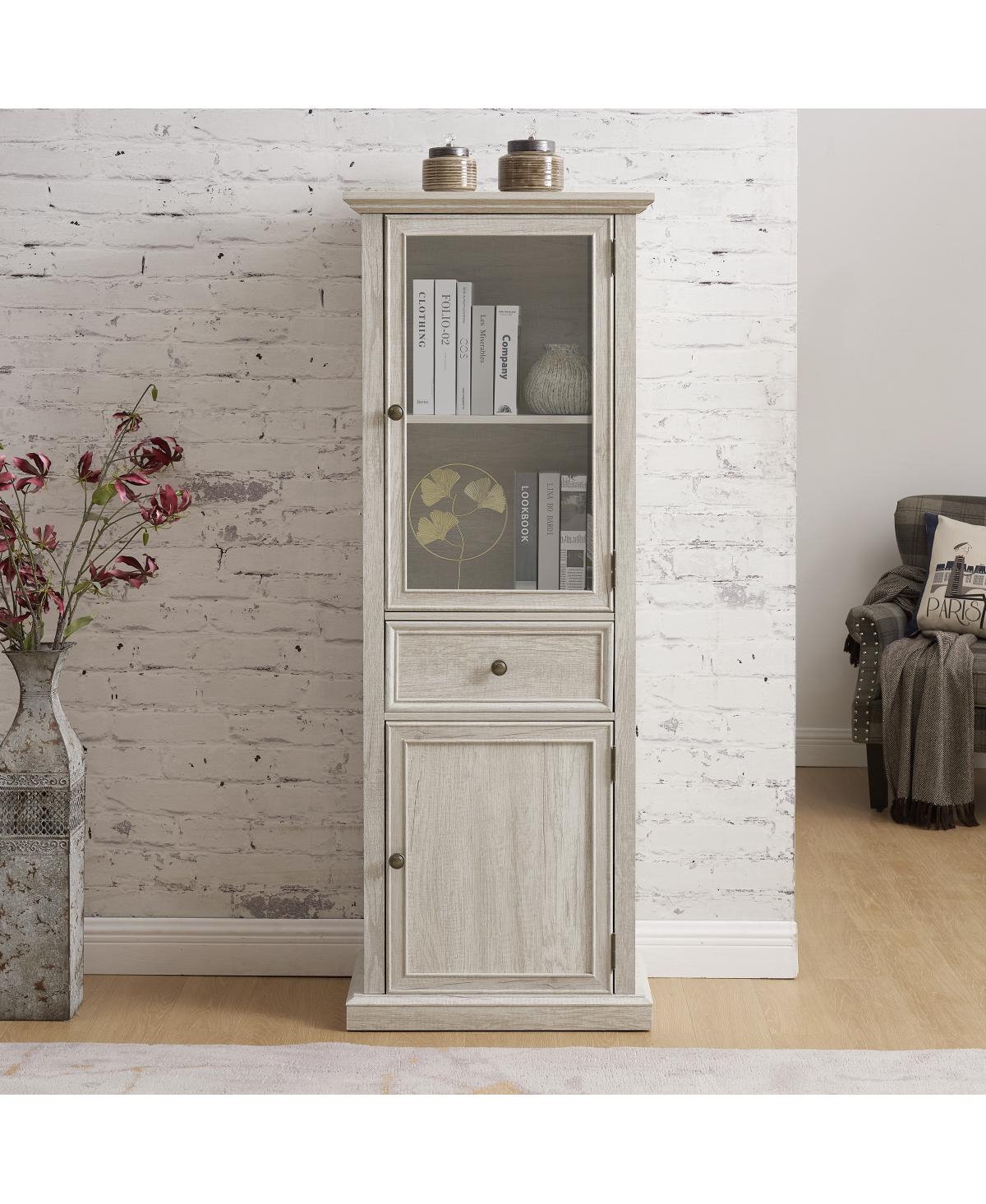 Click here for Streamdale Tall Storage Cabinet with Glass Door an... prices