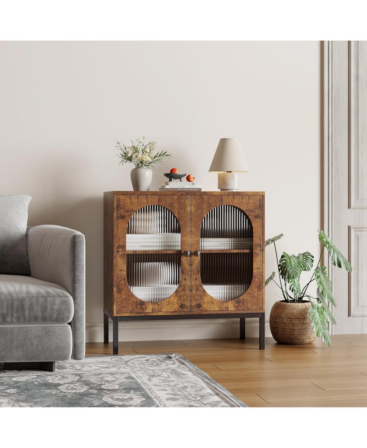 Click here for Gaomon Rattan Buffet Storage Cabinet with Adjustab... prices