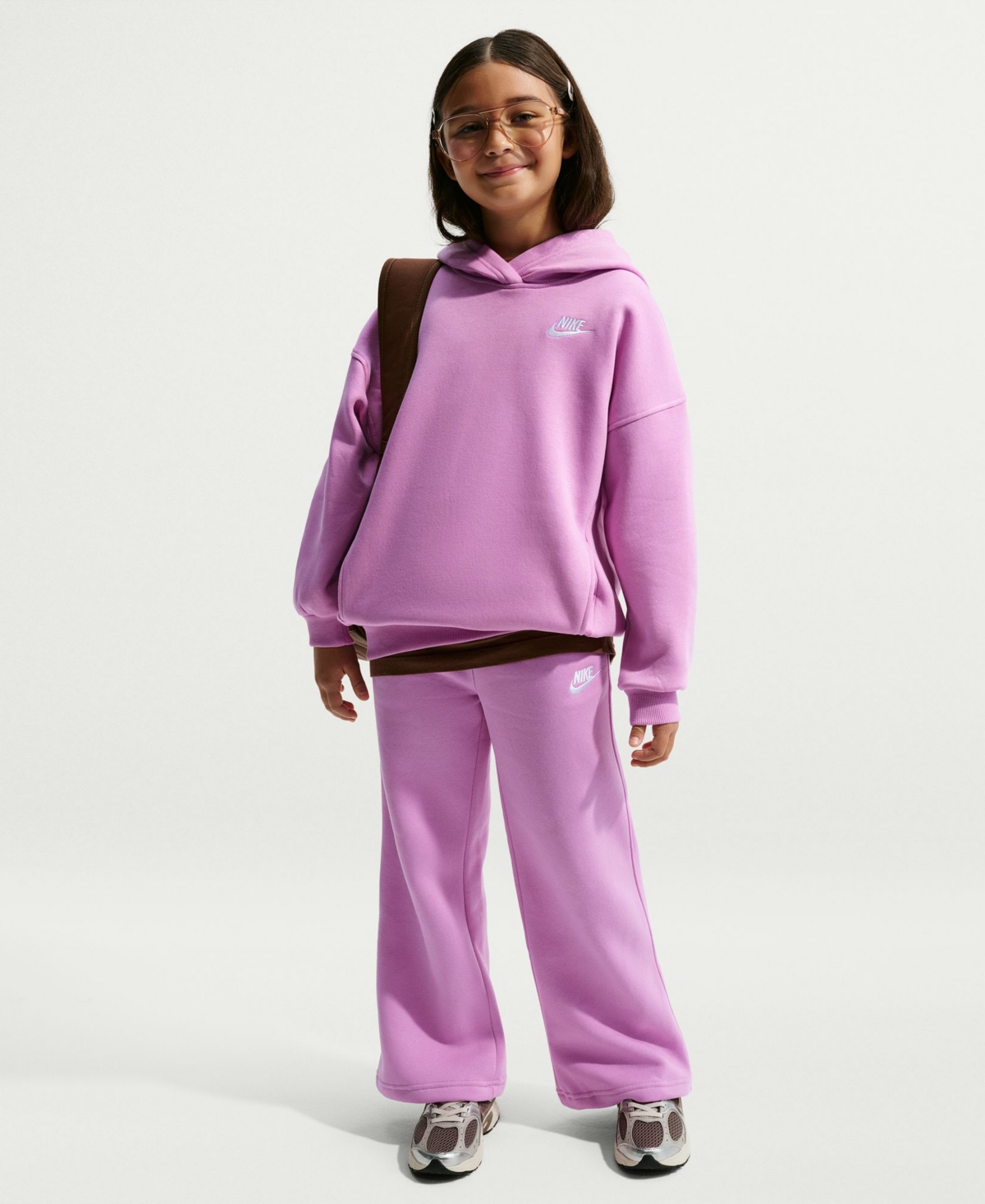 Click here for Nike Big Girls 7-16 Sportswear Club Fleece Wide-Le... prices