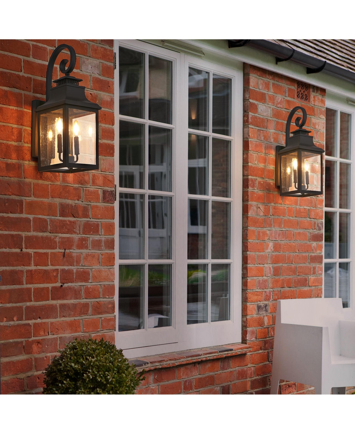 Click here for Flynama 23"(H) 2-Pack Outdoor Wall Lantern Li... prices