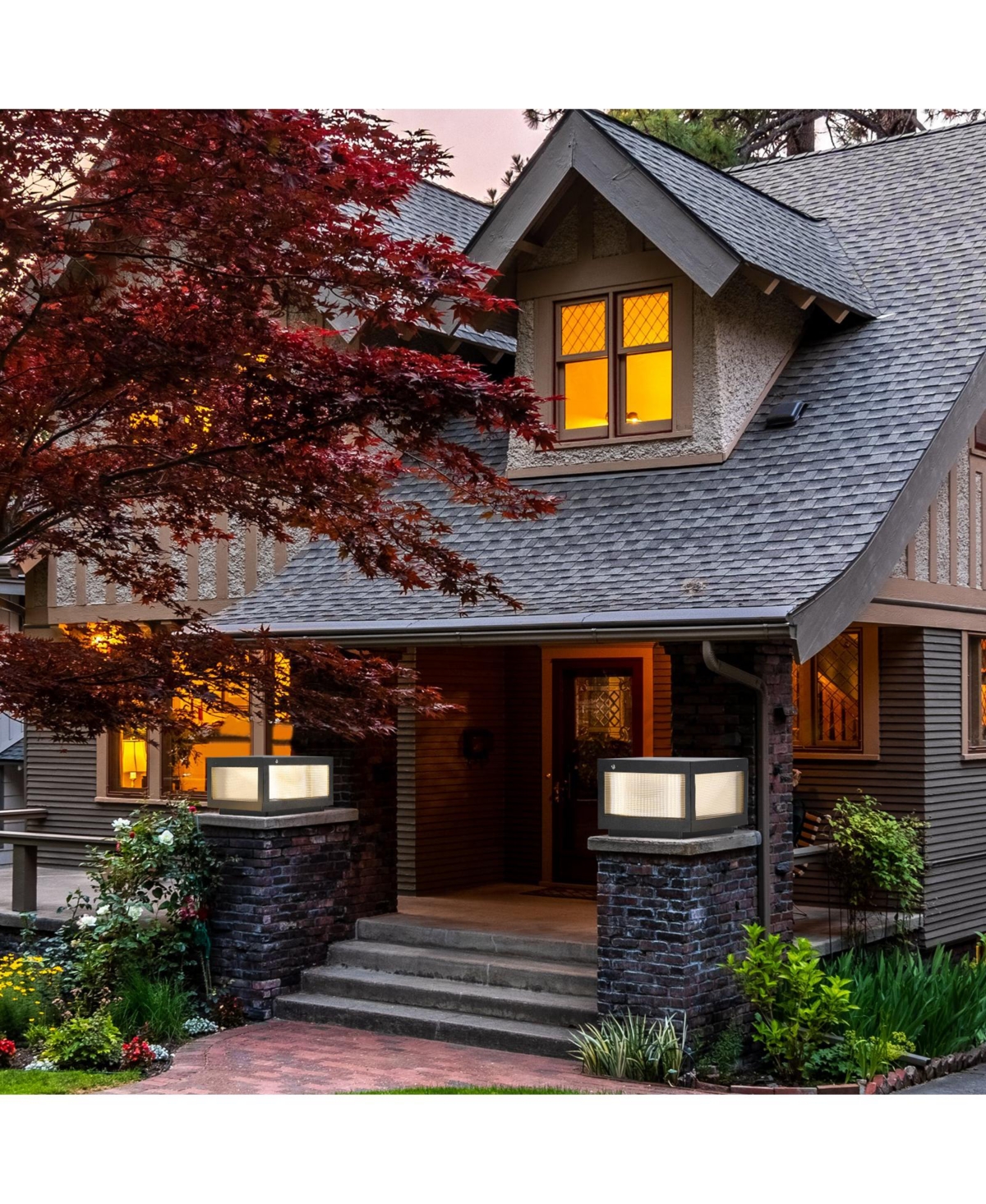 Click here for Flynama 12 Black Solar Powered Led Post Cap Light... prices