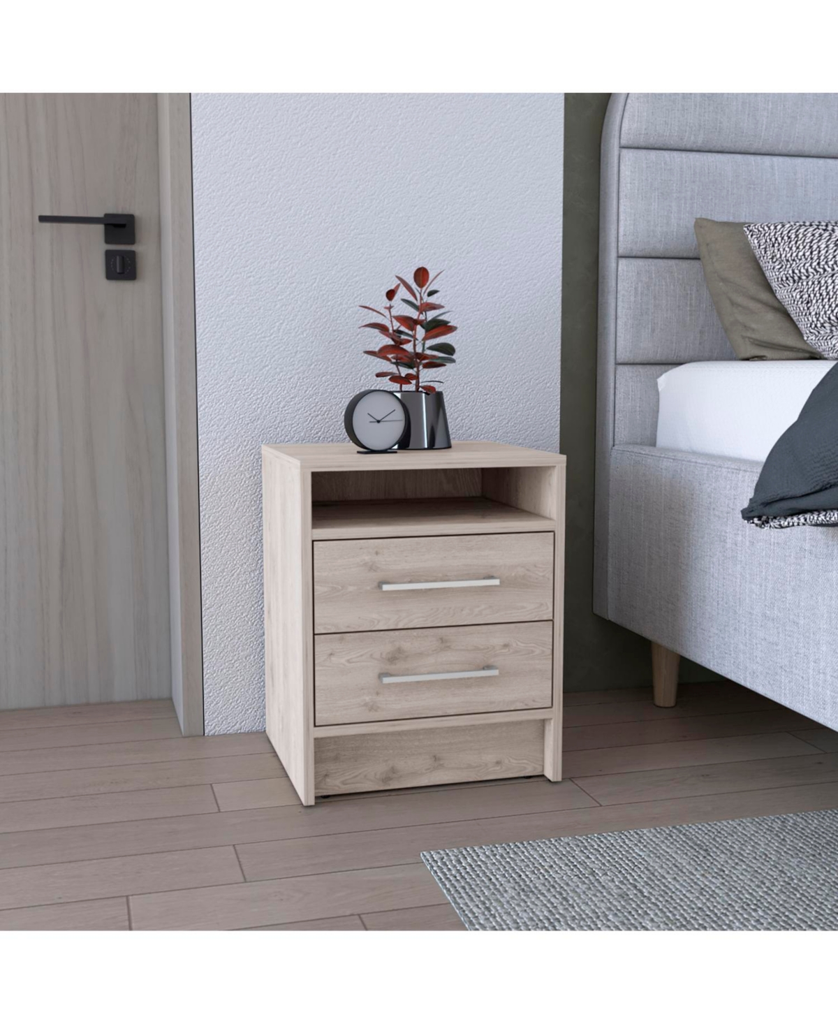 Click here for Streamdale Eter Nightstand  Superior Top  Two Draw... prices