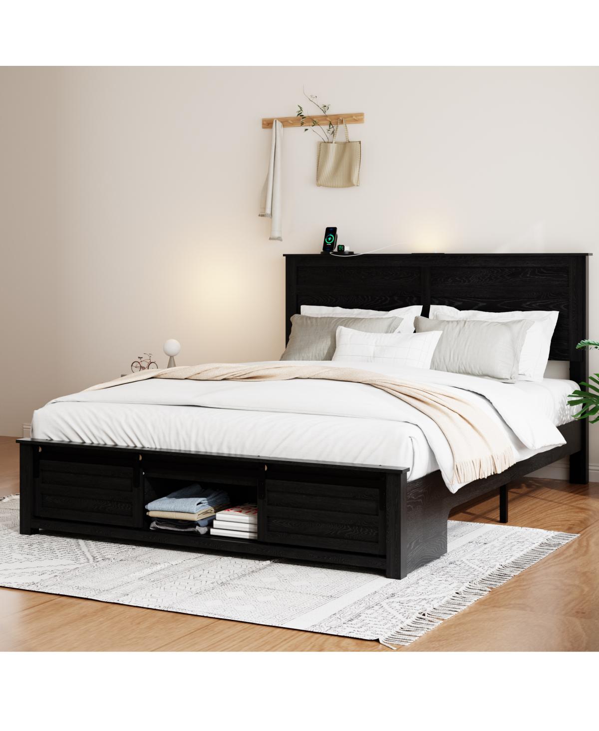 Click here for Streamdale Furniture Queen Bed Frame with Upholste... prices