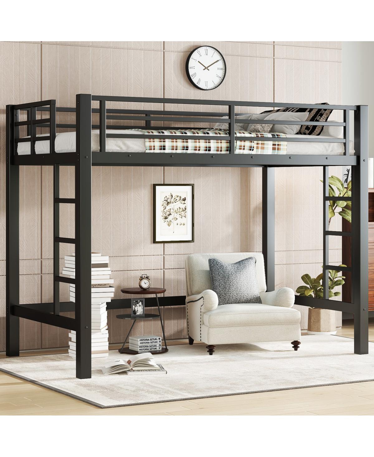 Click here for Streamdale Furniture Metal Loft Bed with Ladder an... prices