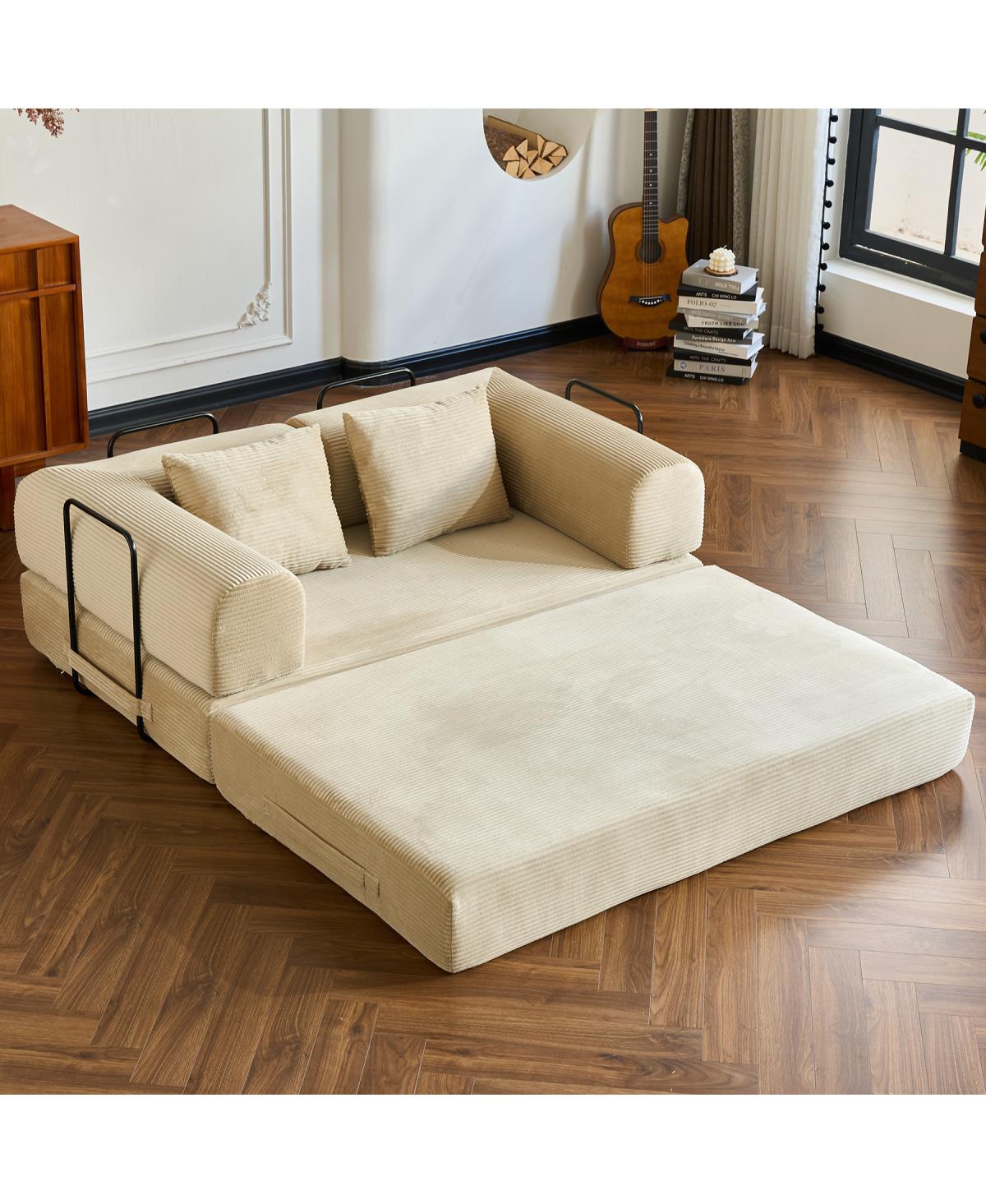 Click here for Streamdale Furniture 59" Corduroy Convertible... prices