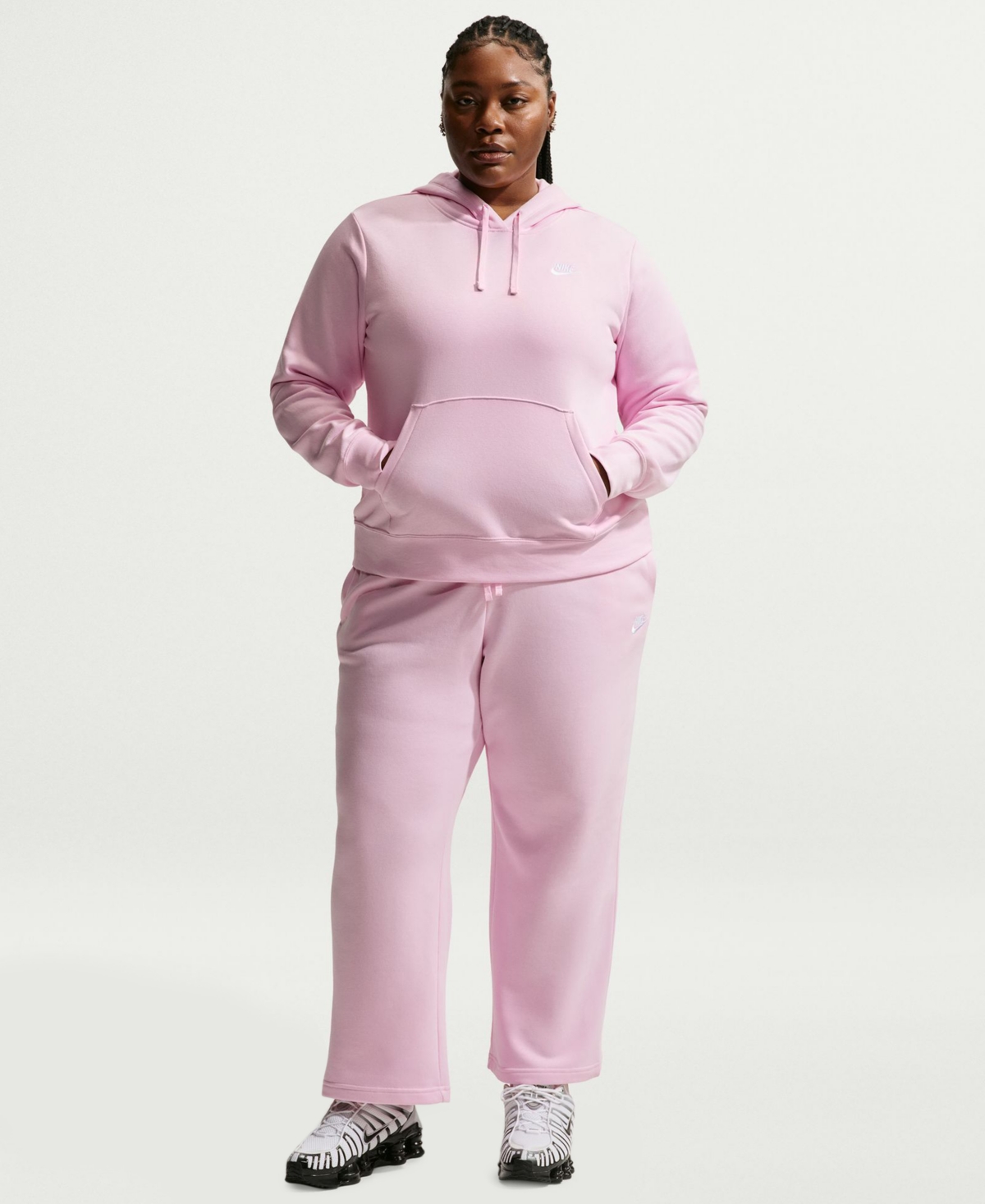 Click here for Nike Plus Size Active Sportswear Club Hooded Fleec... prices