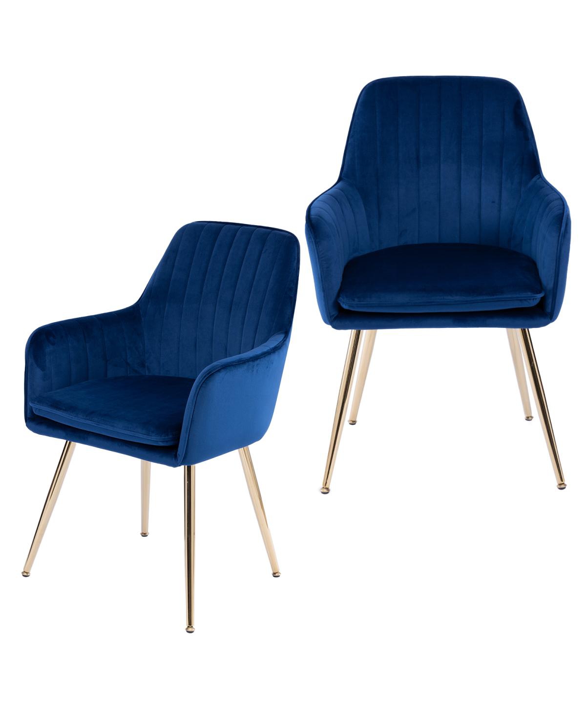 Click here for Streamdale Furniture Velvet Dining Chairs - Set of... prices