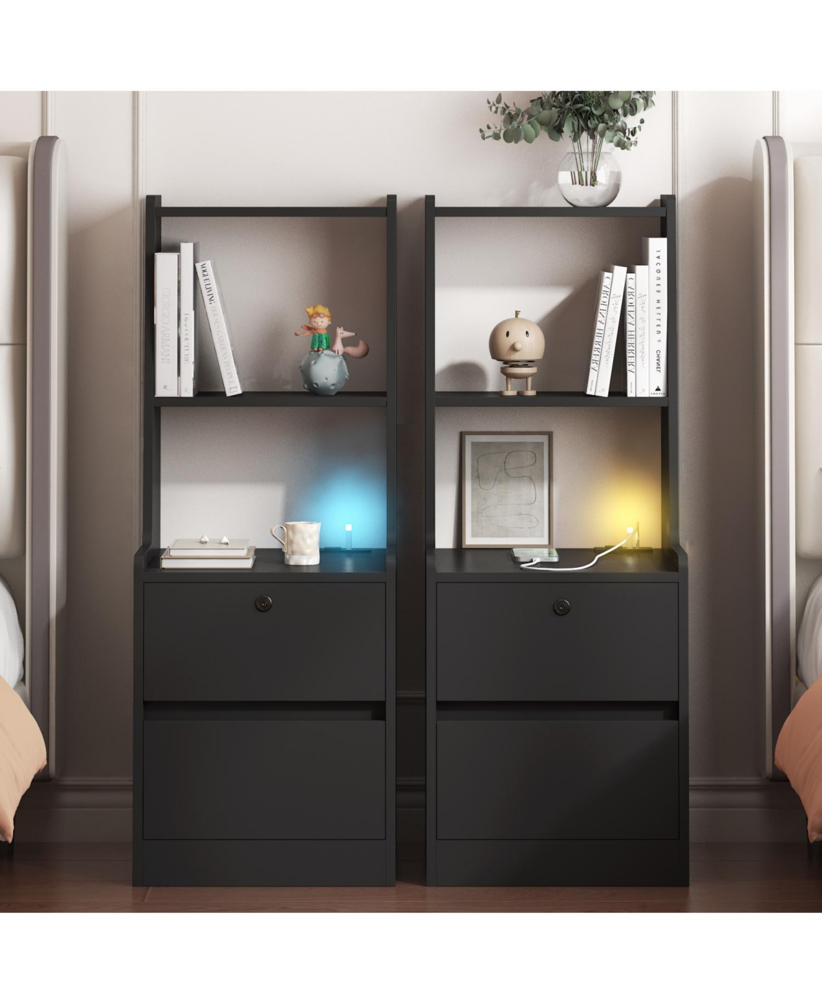 Click here for Streamdale Furniture Nightstands Set of 2  Chargin... prices