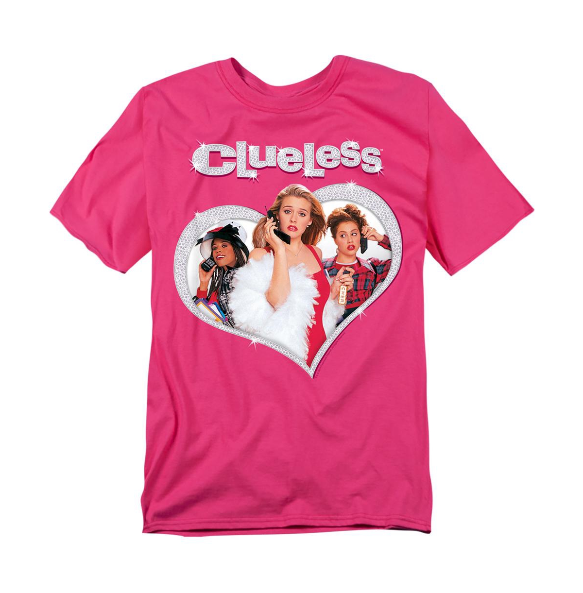 Click here for Clueless Mens Heart T Shirt - Hot pink prices