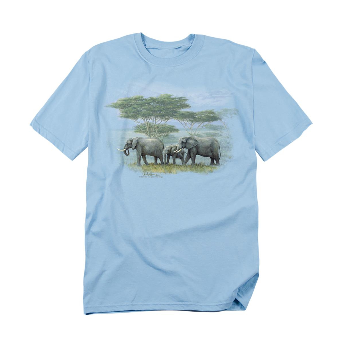 Click here for Wild Wings Mens Wildlife T Shirt - Light blue prices
